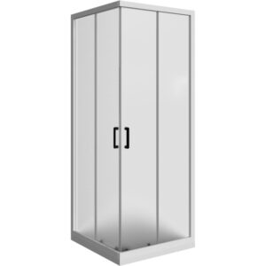 Nord Domino kvadratna kabina bijeli profil mutno staklo